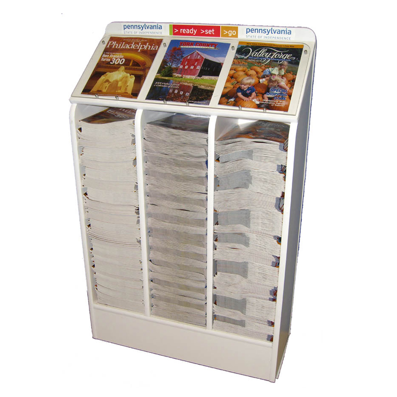 Magazine Bins - Magazine Mover - Triple Wide | Great Display Company