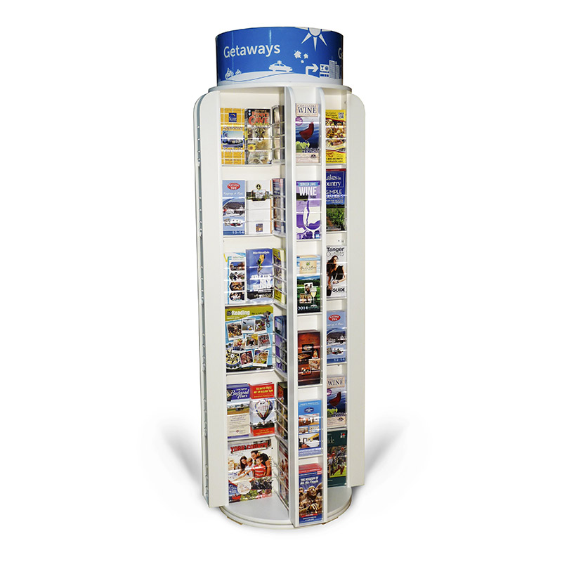 Spinning Brochure Rack - 72 Pockets | Great Display Company