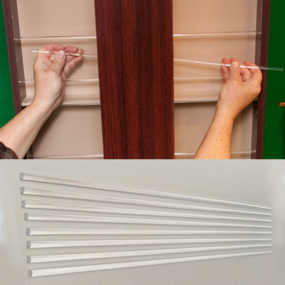 Replacement Retaining Rods for Literature Racks - Set of 8 | Great ...