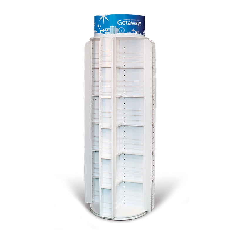 Spinning Brochure Rack - 72 Pockets | Great Display Company