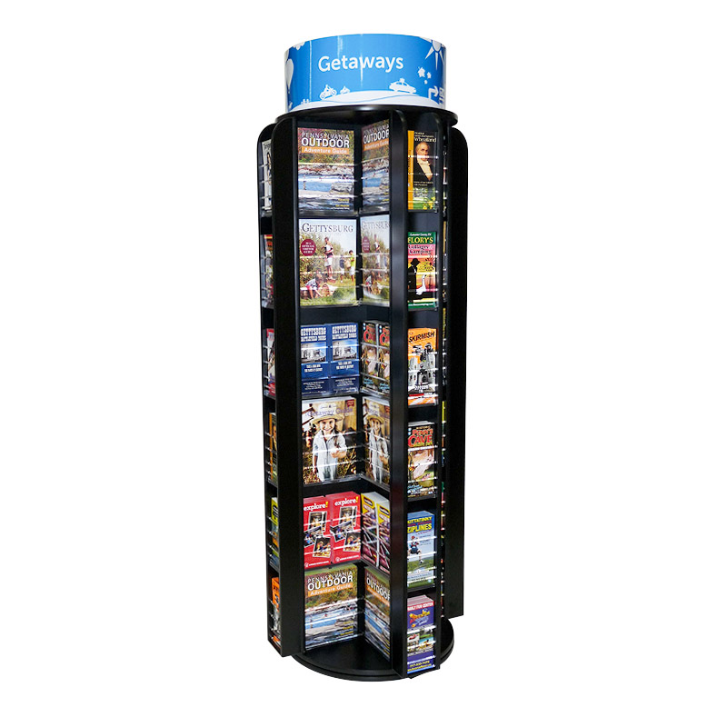 Spinning Brochure Rack - 72 Pockets | Great Display Company